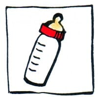 Perma Stempel Holzstempel - Baby Fuss, rechts | stempel-versand.ch