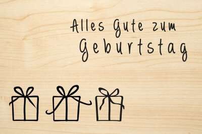 Perma Stempel Holzstempel - Happy Birthday | stempel-versand.ch