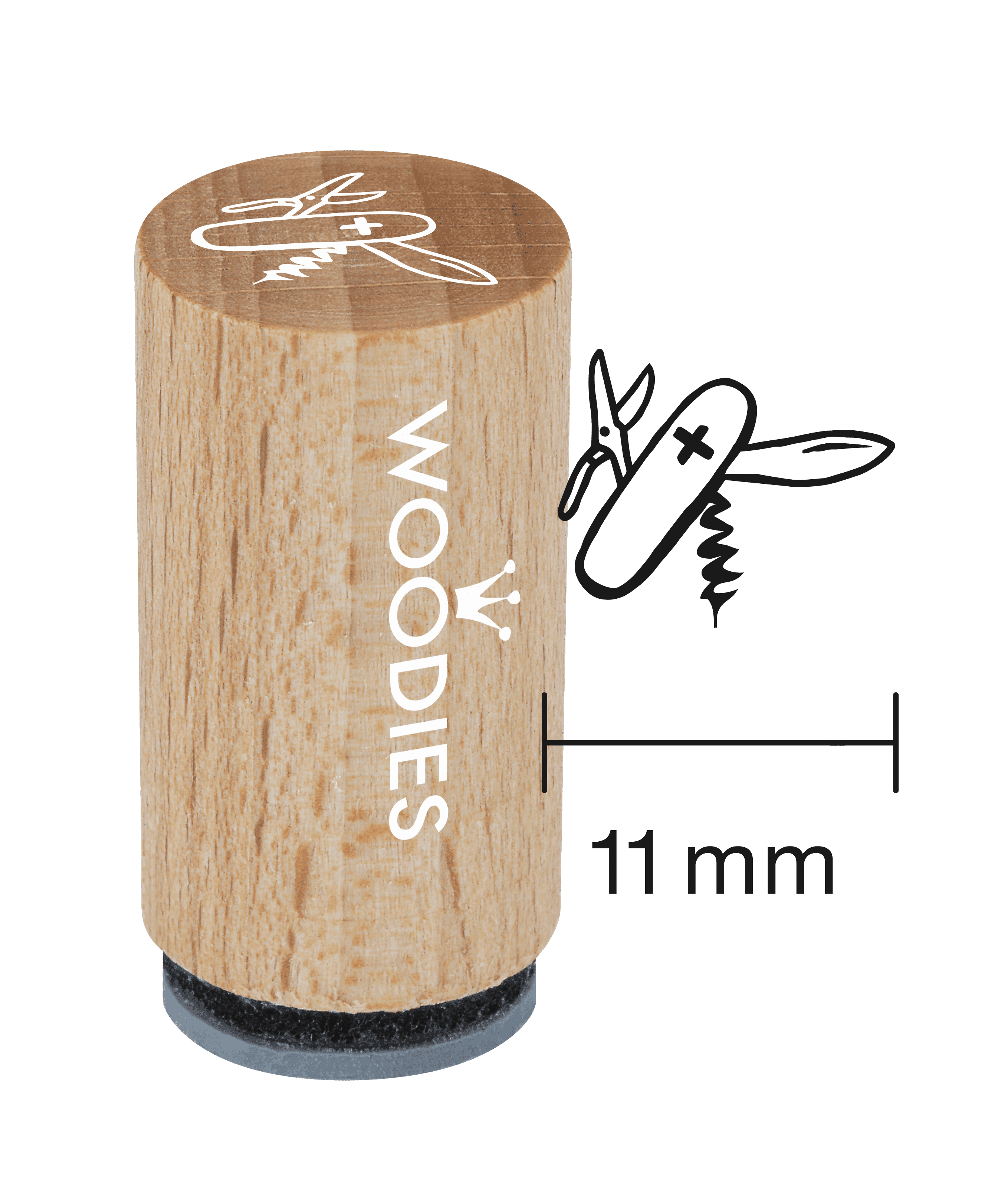 Mini Woodies Stempel - Taschenmesser | stempel-versand.ch