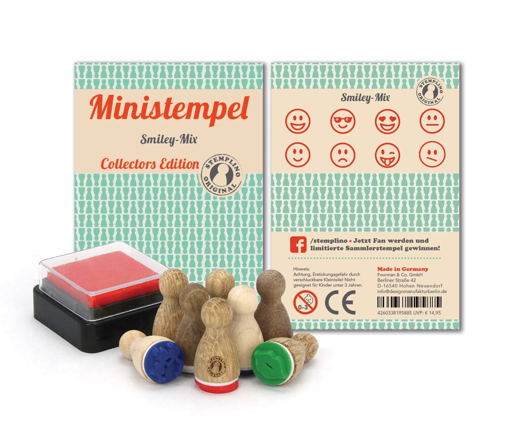 Stemplino Ministempel Smiley-Mix | stempel-versand.ch