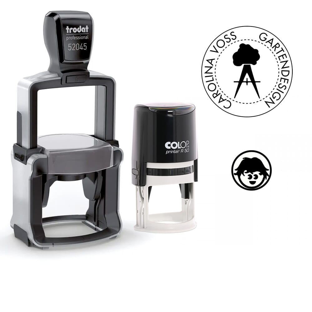 Runde Textstempel | stempel-versand.ch