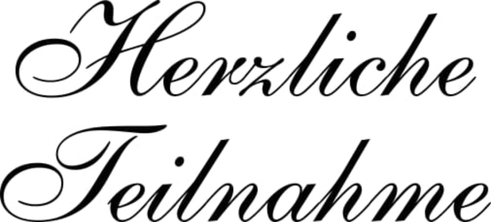 Holzstempel - Herzliche Teilnahme 1 | stempel-versand.ch