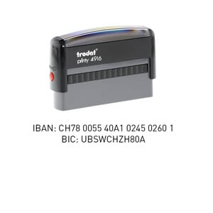 Bankbeleg Stempel | stempel-versand.ch